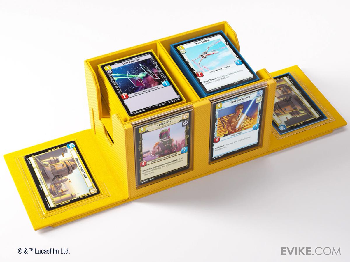 Gamegenic "Star Wars: Unlimited" Double Deck Pod Protective Card Box (Color: Yellow), MORE ...