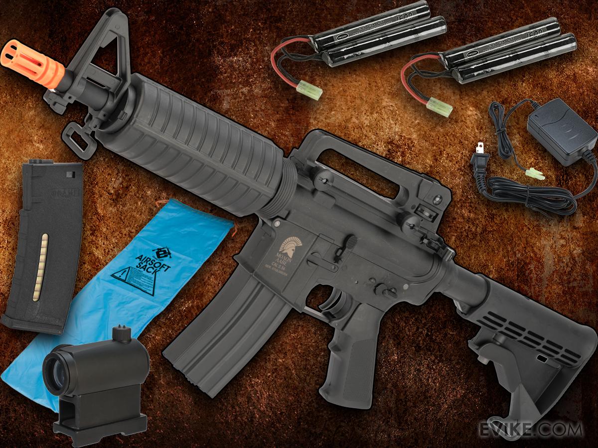 "Go Airsoft Package" Matrix Sportsline M4 Airsoft AEG Rifle w/ G2 Micro ...