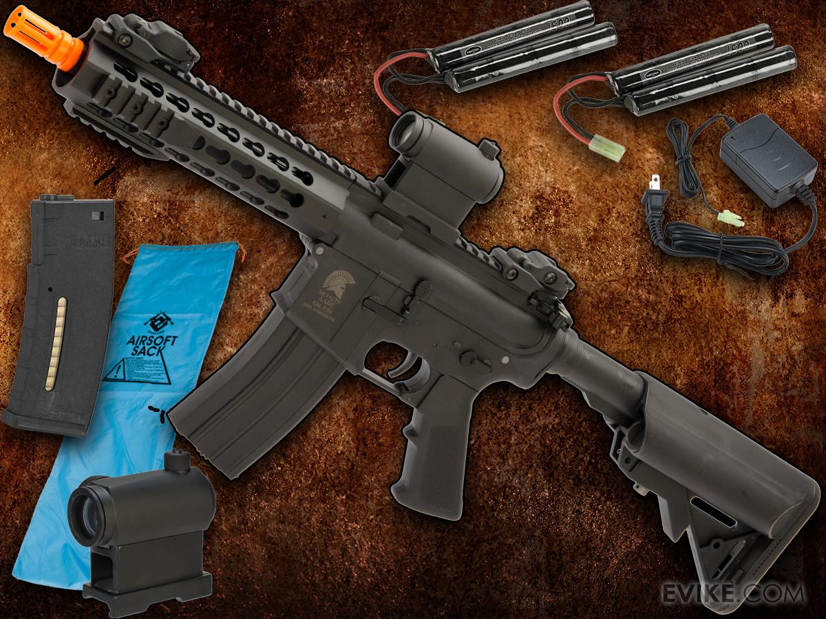 "Go Airsoft Package" Matrix Sportsline M4 Airsoft AEG Rifle w/ G2 Micro ...