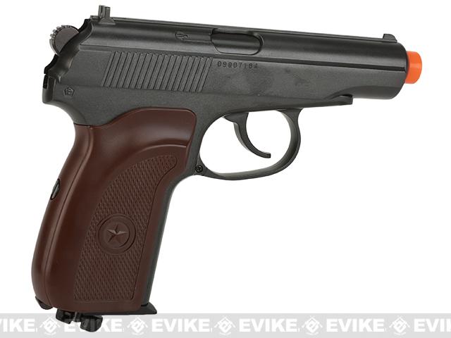 Gun Heaven CO2 Powered Russian PM Blowback Airsoft Pistol (Color: Black ...