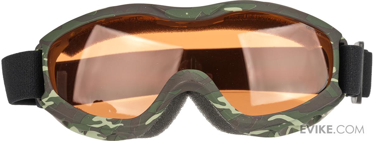 Guard-Dogs Evader II FogStopper Full Seal Goggles (Color: Camo / Amber ...