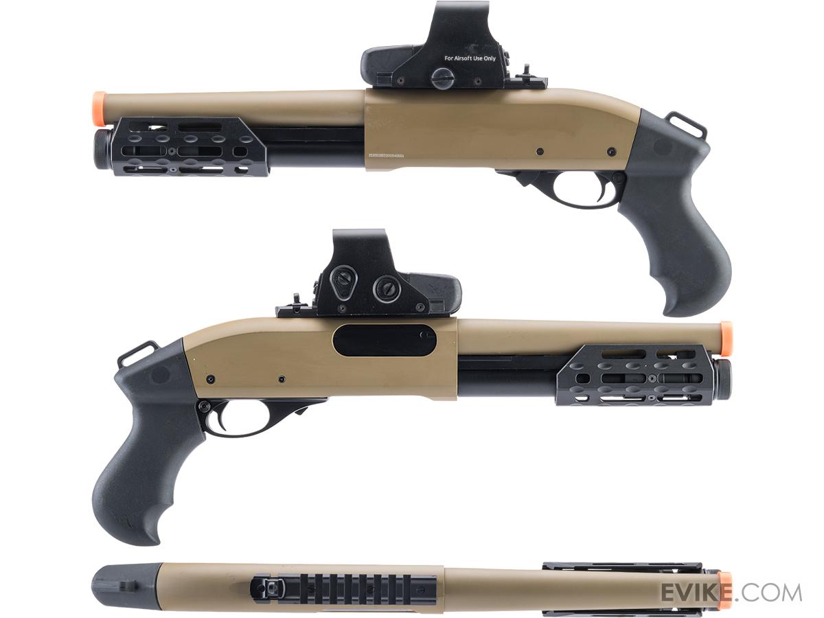 Golden Eagle M870 Gas Powered 3/6 Shot Pump Action Shotgun w/ M-LOK ...