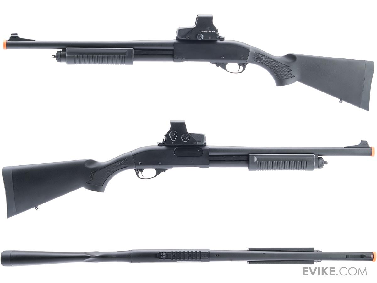 Golden Eagle Full Metal M870 Tri Shot Pump Action Airsoft Shotgun ...