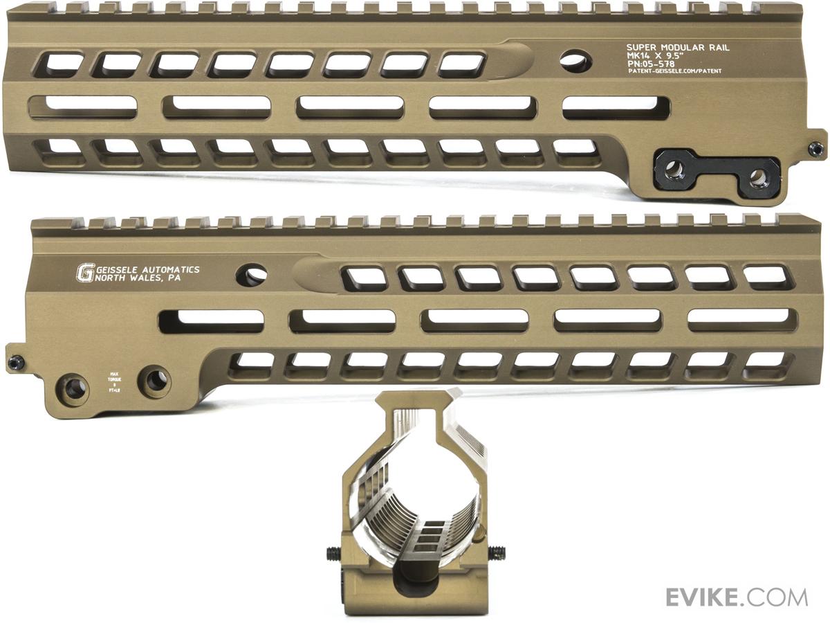 Geissele Super Modular Rail MK14 M-LOK Handguard (Color: Desert Dirt ...