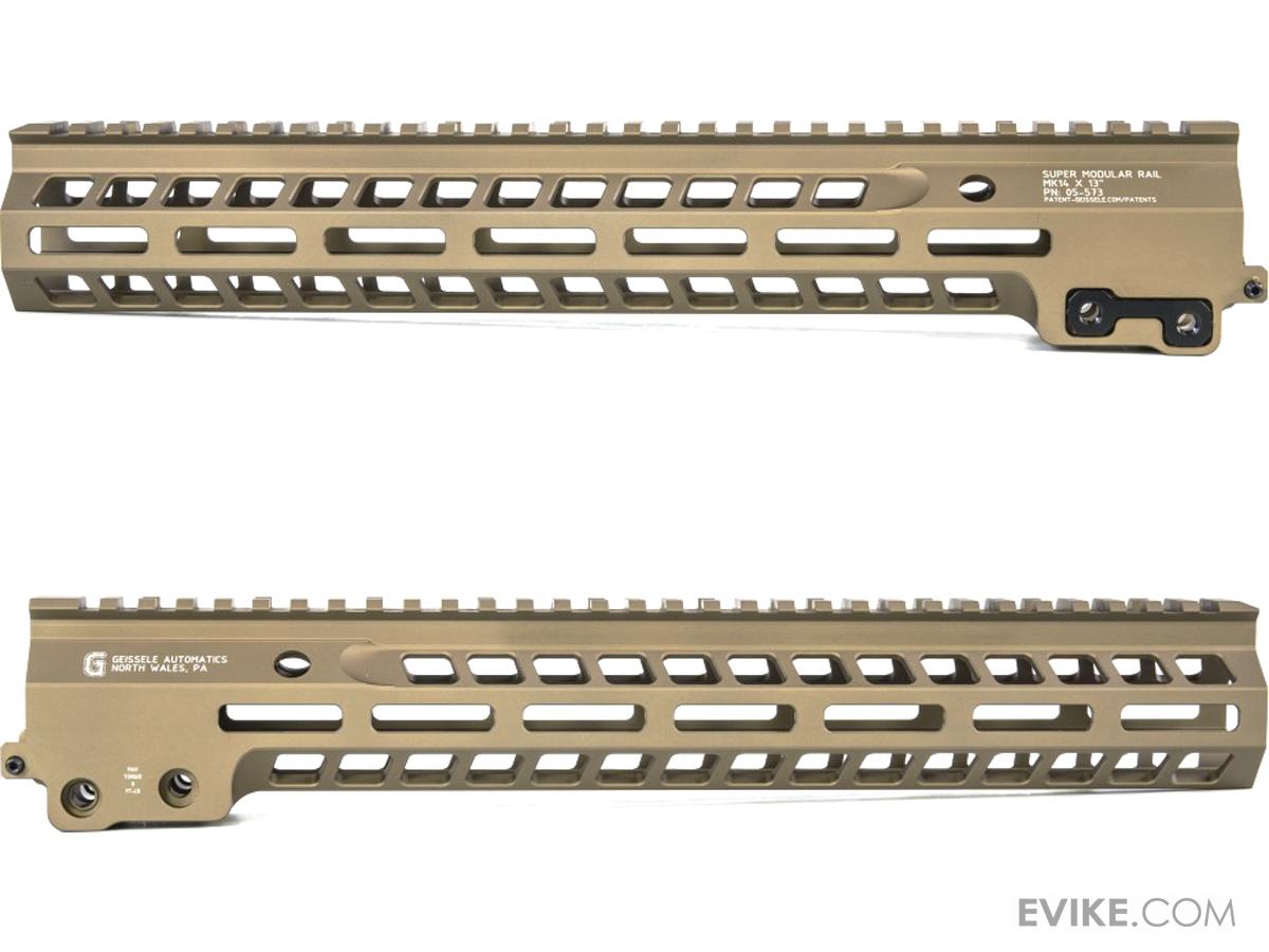 Geissele Super Modular Rail MK14 M-LOK Handguard (Color: Desert Dirt ...