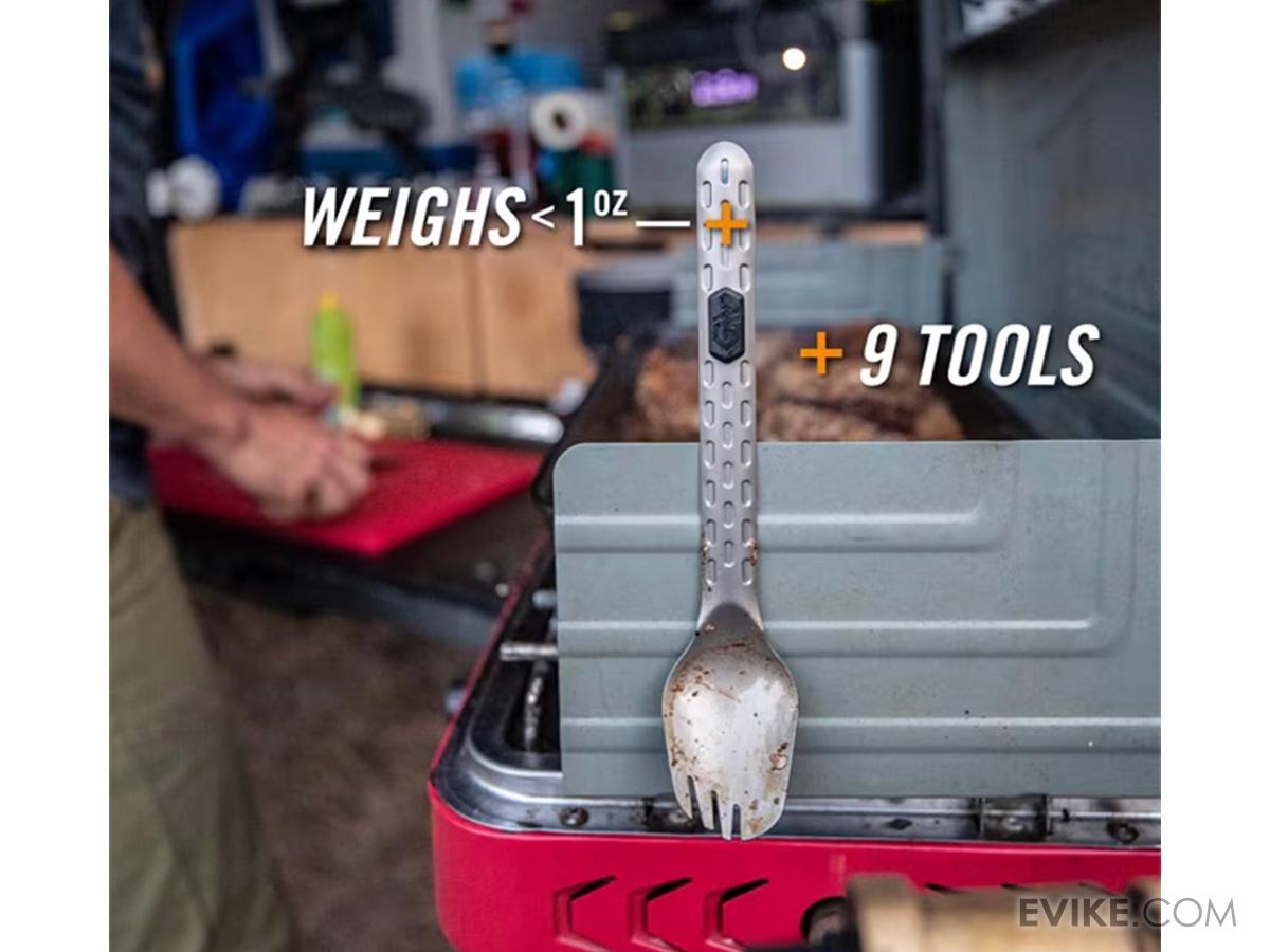 Gerber "ComplEAT" Devour Multi-Fork Eating Utensil Set (Color: Natural Titanium), Tactical Gear ...