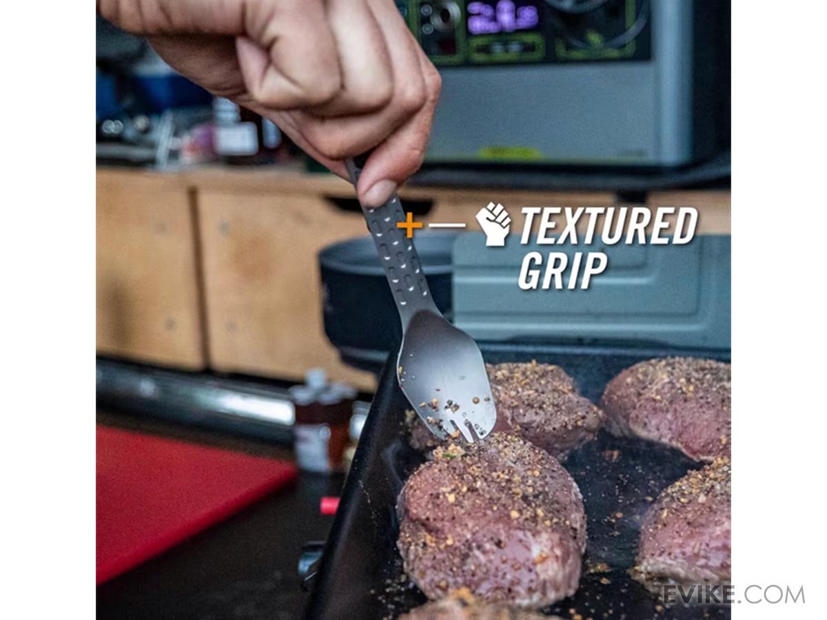 Gerber "ComplEAT" Devour Multi-Fork Eating Utensil Set (Color: Natural Titanium), Tactical Gear ...