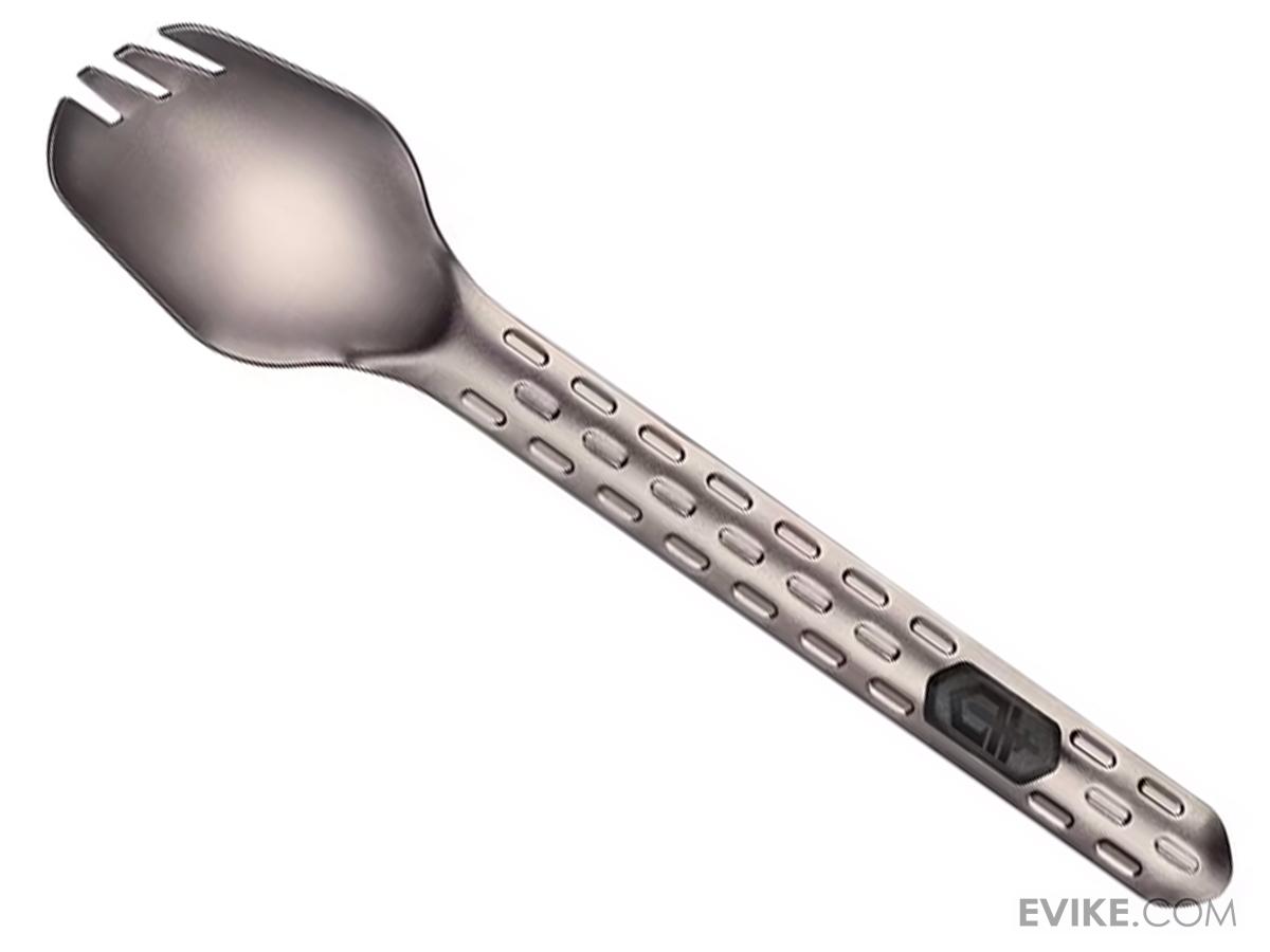 Gerber "ComplEAT" Devour Multi-Fork Eating Utensil Set (Color: Natural Titanium), Tactical Gear ...