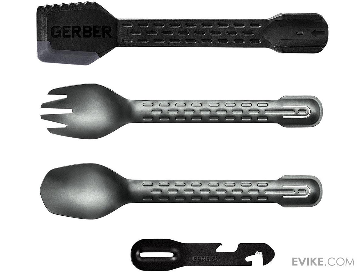 Gerber "Compleat" Camp / Survival Eating Utensil Set (Color: Onyx ...