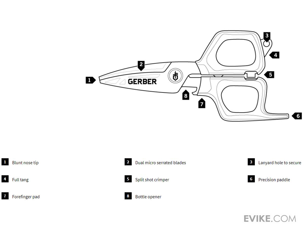 Gerber "Neat Freak - Salt" Braided Line Cutters, MORE, Fishing, Fishing ...