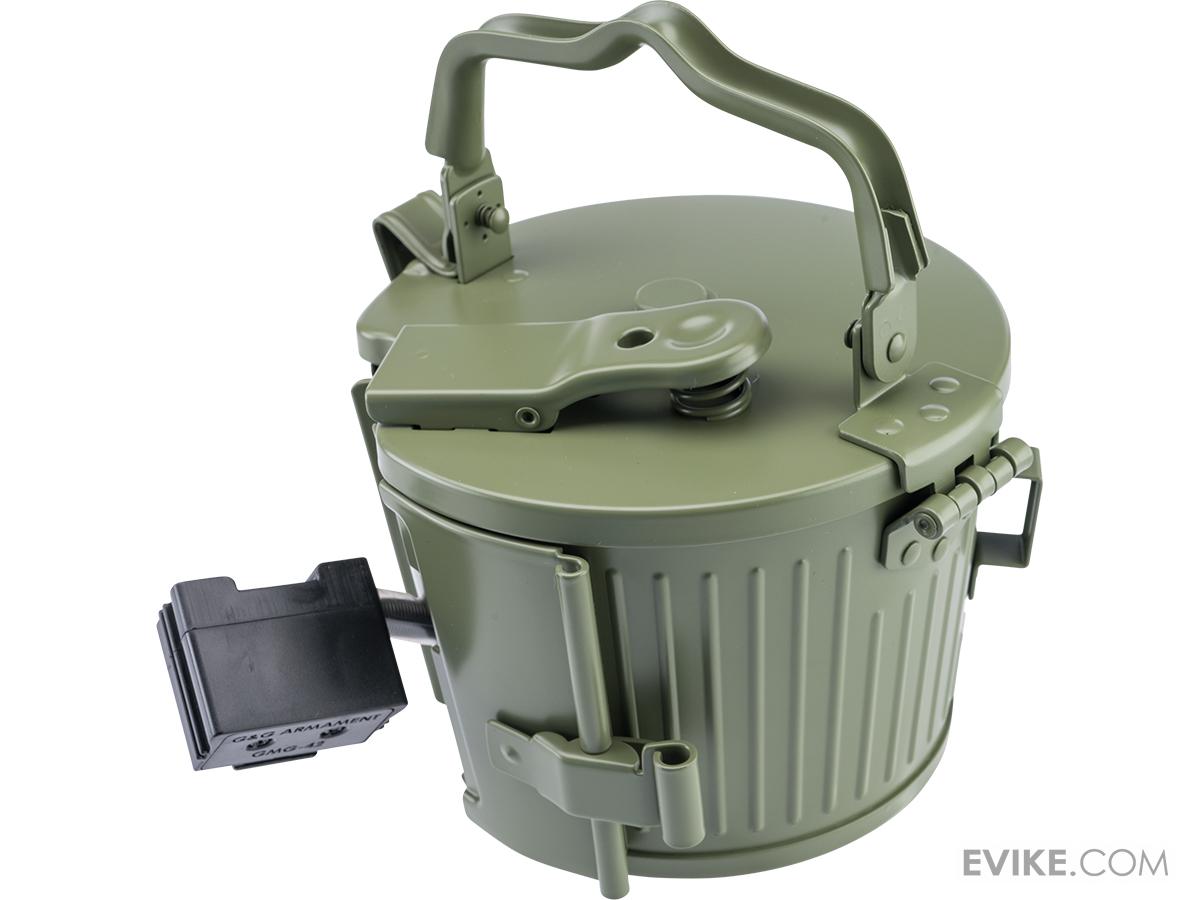 G&G 1700 Round Auto-Winding Drum Magazine for GMG-42 Airsoft Electric ...