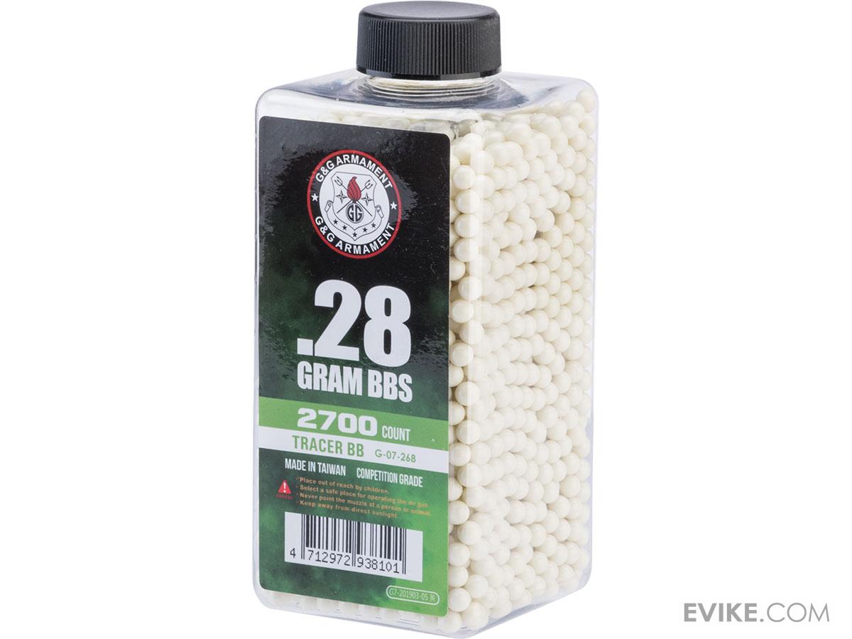 G&G 6mm Competition Grade Tracer BB's (Weight: 0.28G / Green Tracer ...