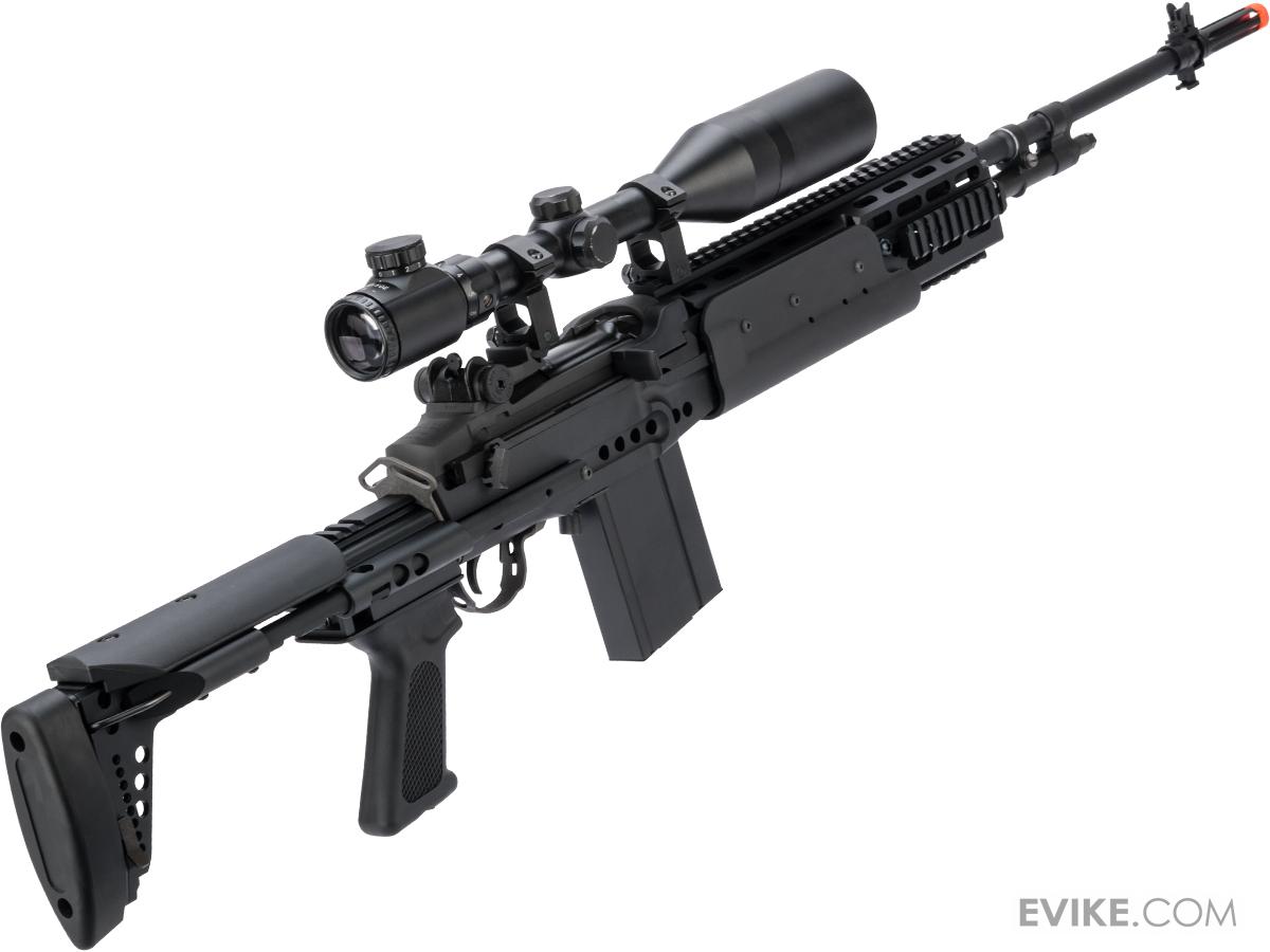 G&G Top Tech M14 HBA Full Metal Full Size Airsoft AEG Rifle - (Package ...