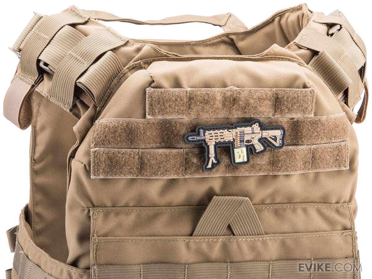 G&G IFF Hook & Loop PVC Airsoft Gun Patch (Model: LMG Tan), Tactical ...