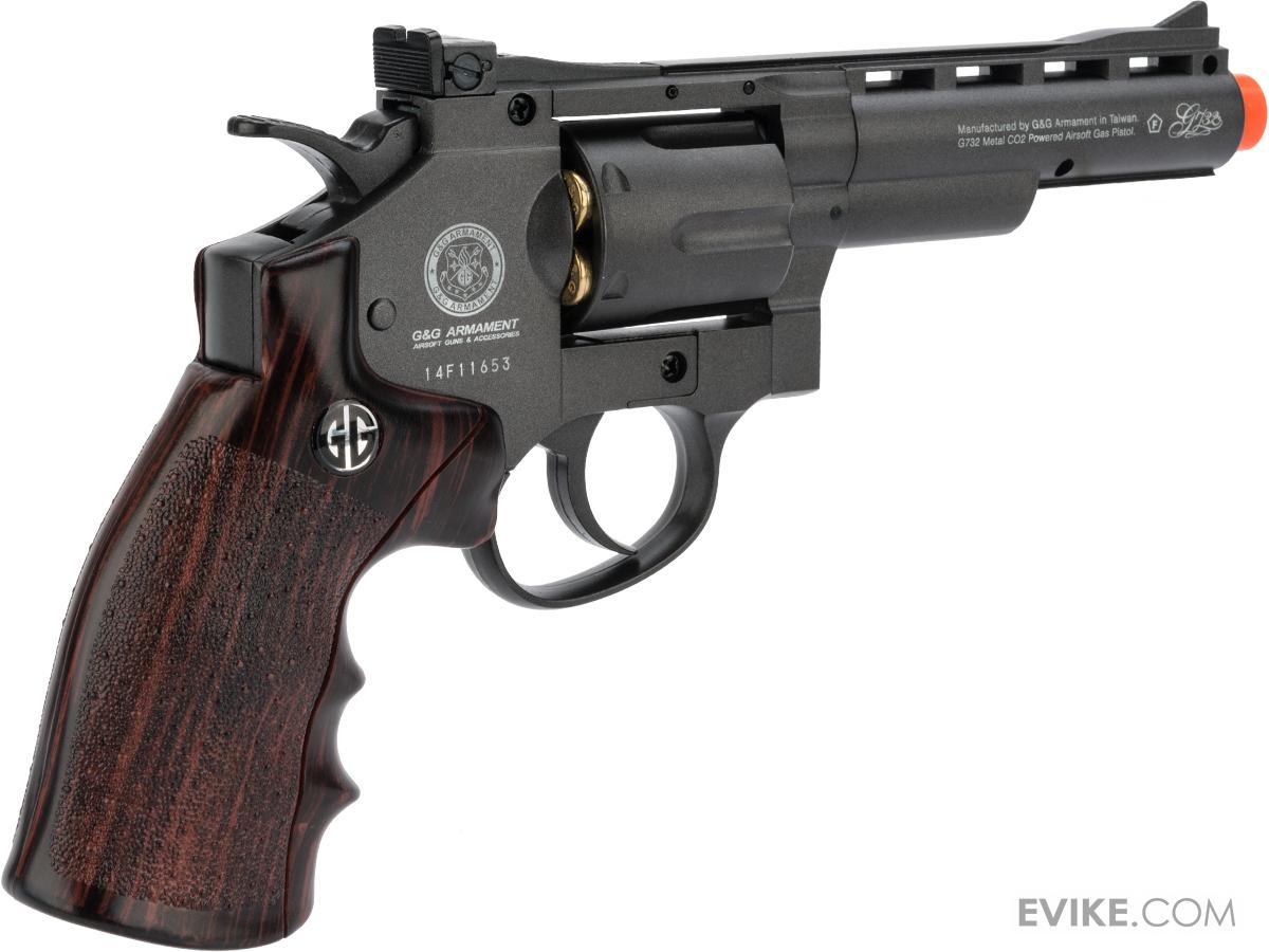 G&G G732 CO2 Full Metal High Power Airsoft 6mm Magnum Gas Revolver ...