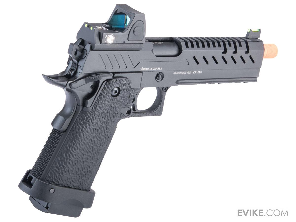 Vorsk Hi-Capa 5.1 Gas Blowback Pistol w/ Red Dot Sight (Color: Black ...