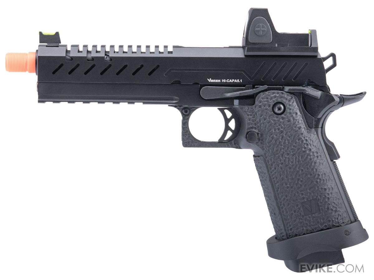 Vorsk Hi-Capa 5.1 Gas Blowback Pistol w/ Red Dot Sight (Color: Black ...