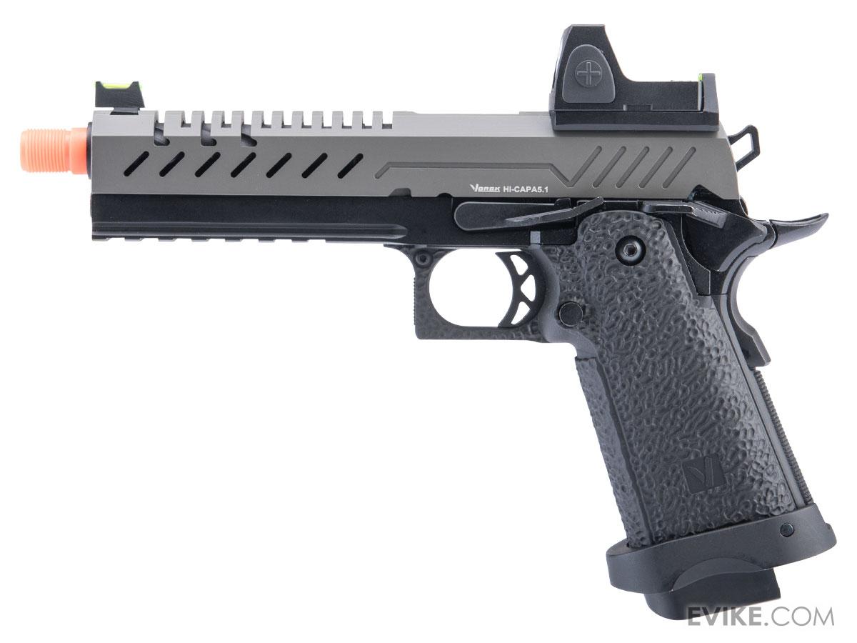 Vorsk Hi-Capa 5.1 Gas Blowback Pistol w/ Red Dot Sight (Color: Black ...