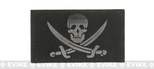 Griffon Industries Hook & Loop IR Jolly Roger Patch - Black | Evike.com