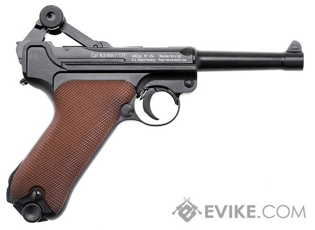 Gletcher P08 Luger CO2 Powered Air Pistol (4.5mm Air Gun), MORE, Air ...