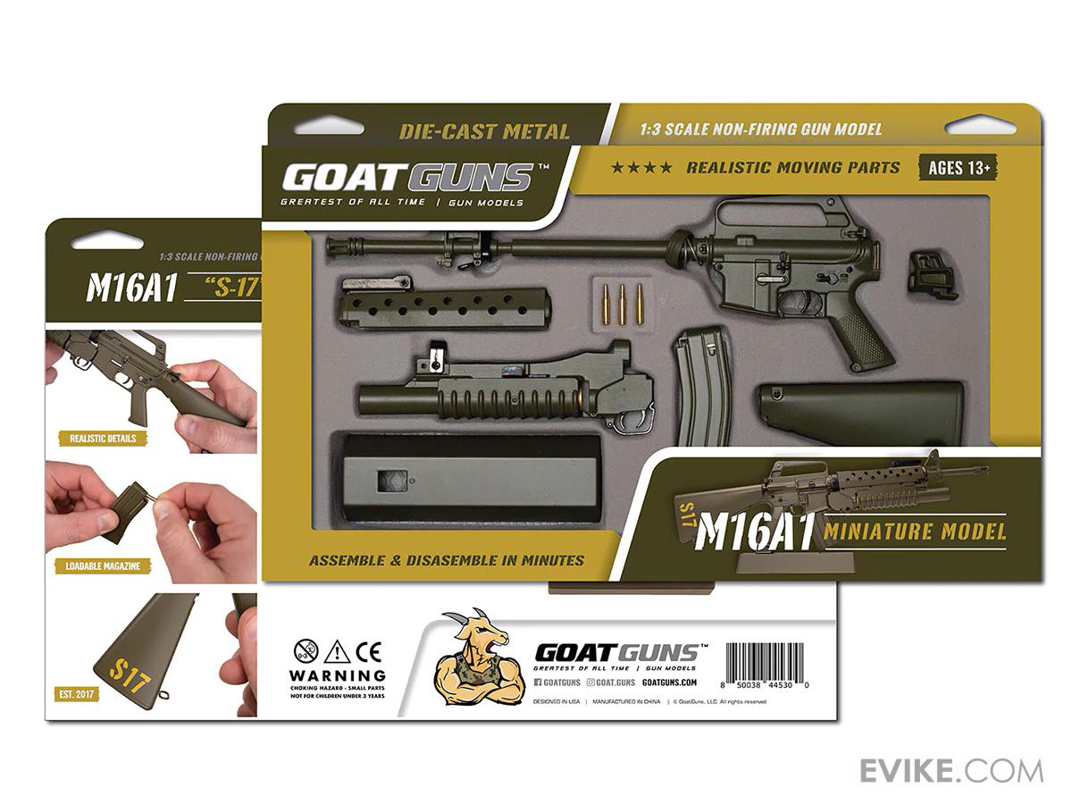GoatGuns 1:3 Scale Die-Cast Model (Model: M16 Grenadier / Green), MORE ...