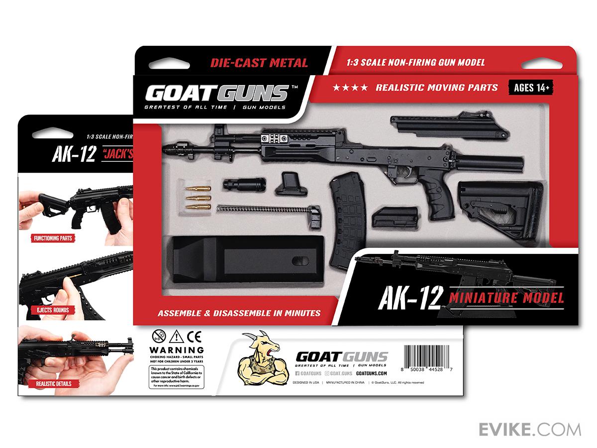 GoatGuns 1:3 Scale Die-Cast Model (Model: AK12 / Black), MORE, Action ...