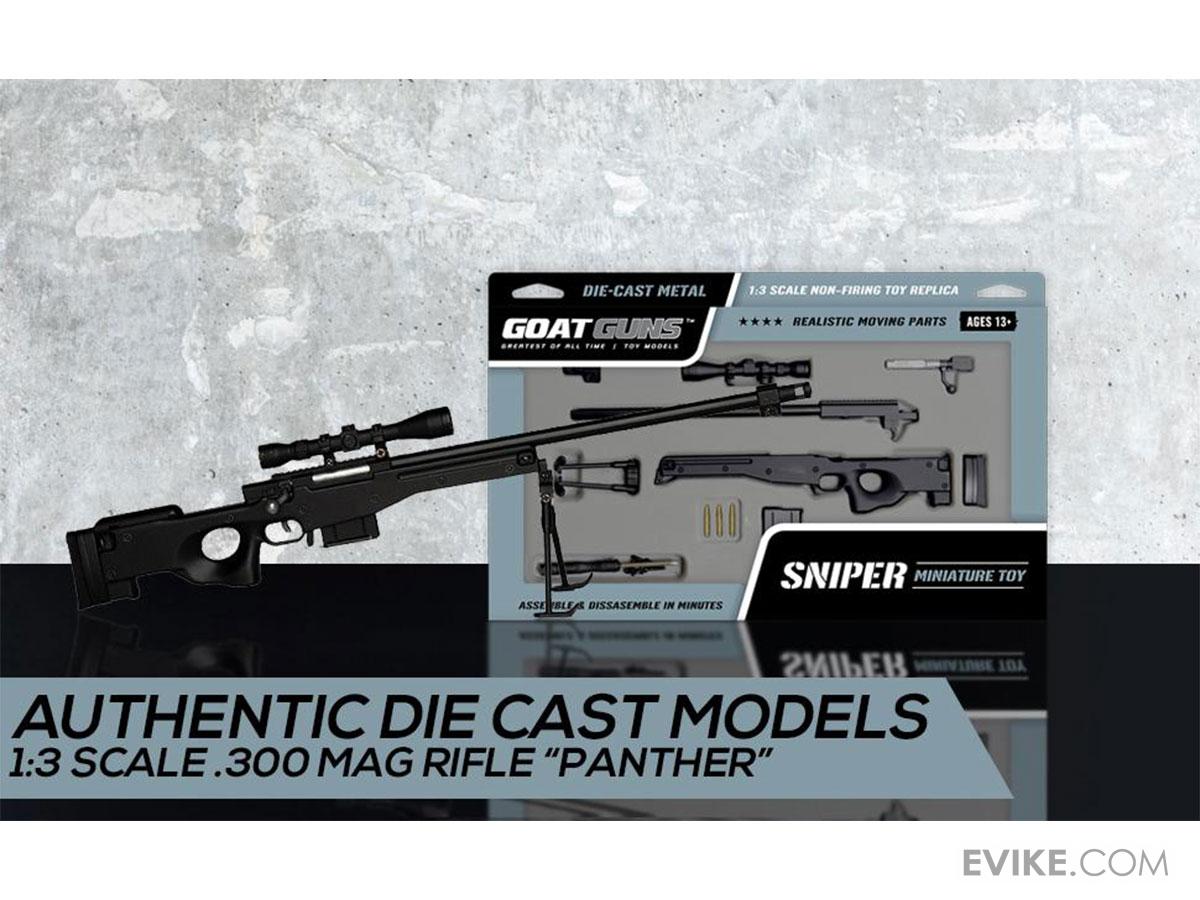 GoatGuns 1:3 Scale Die-Cast Model (Model: Sniper / Black), MORE, Action ...