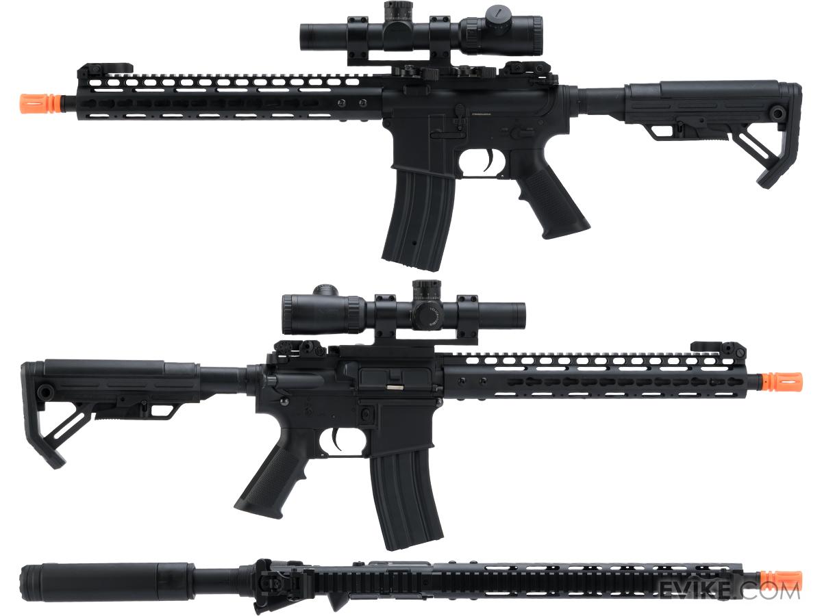 Golden Eagle M4 W/ Keymod Rail Full Size Polymer Airsoft AEG Rifle ...