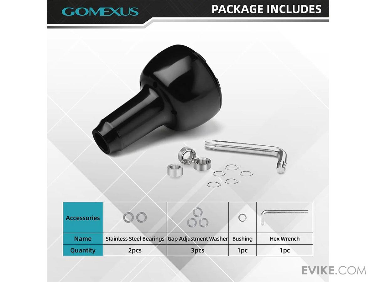 Gomexus Aluminum Super Light Power Knob for Spinning Reel (Color: Black ...
