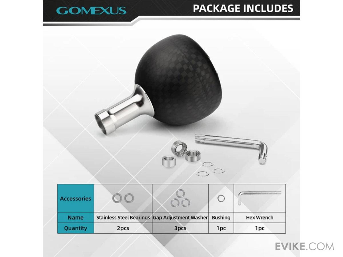 Gomexus Toray Carbon Fiber Power Knob for Spinning Reel (Color: Black ...