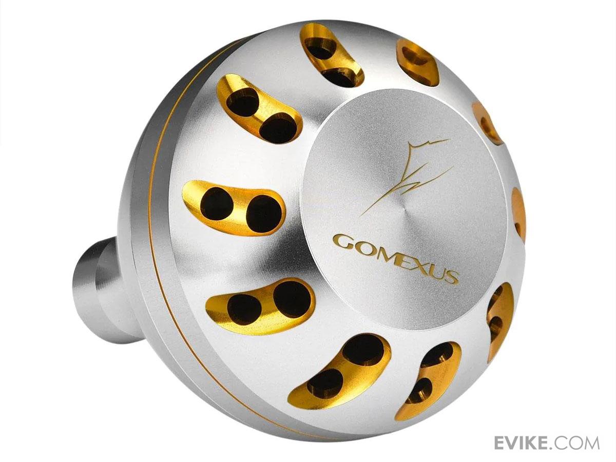 Gomexus Round Big Power Knob for Spinning Reel (Color: Silver-Gold ...