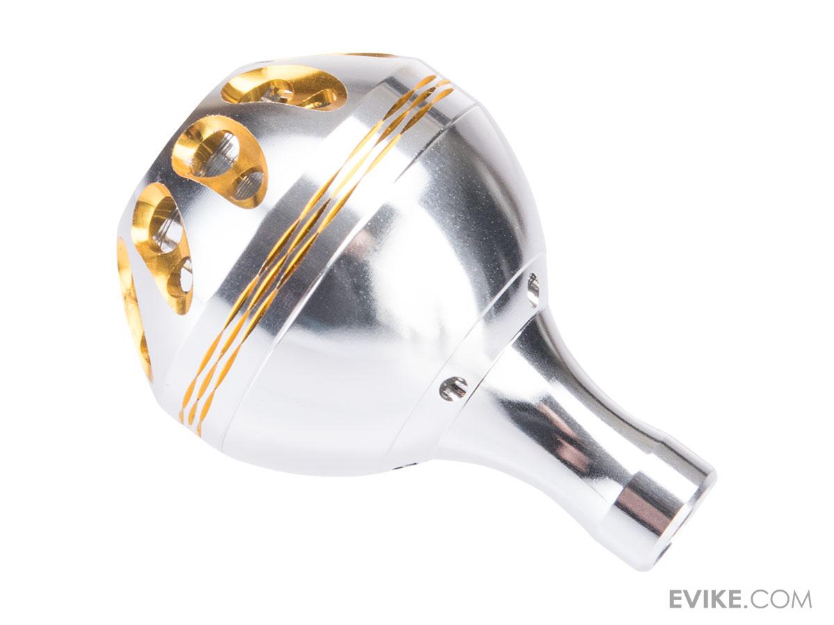 Gomexus Round Power Knob for Spinning Reel (Color: Silver-Gold / 32mm ...