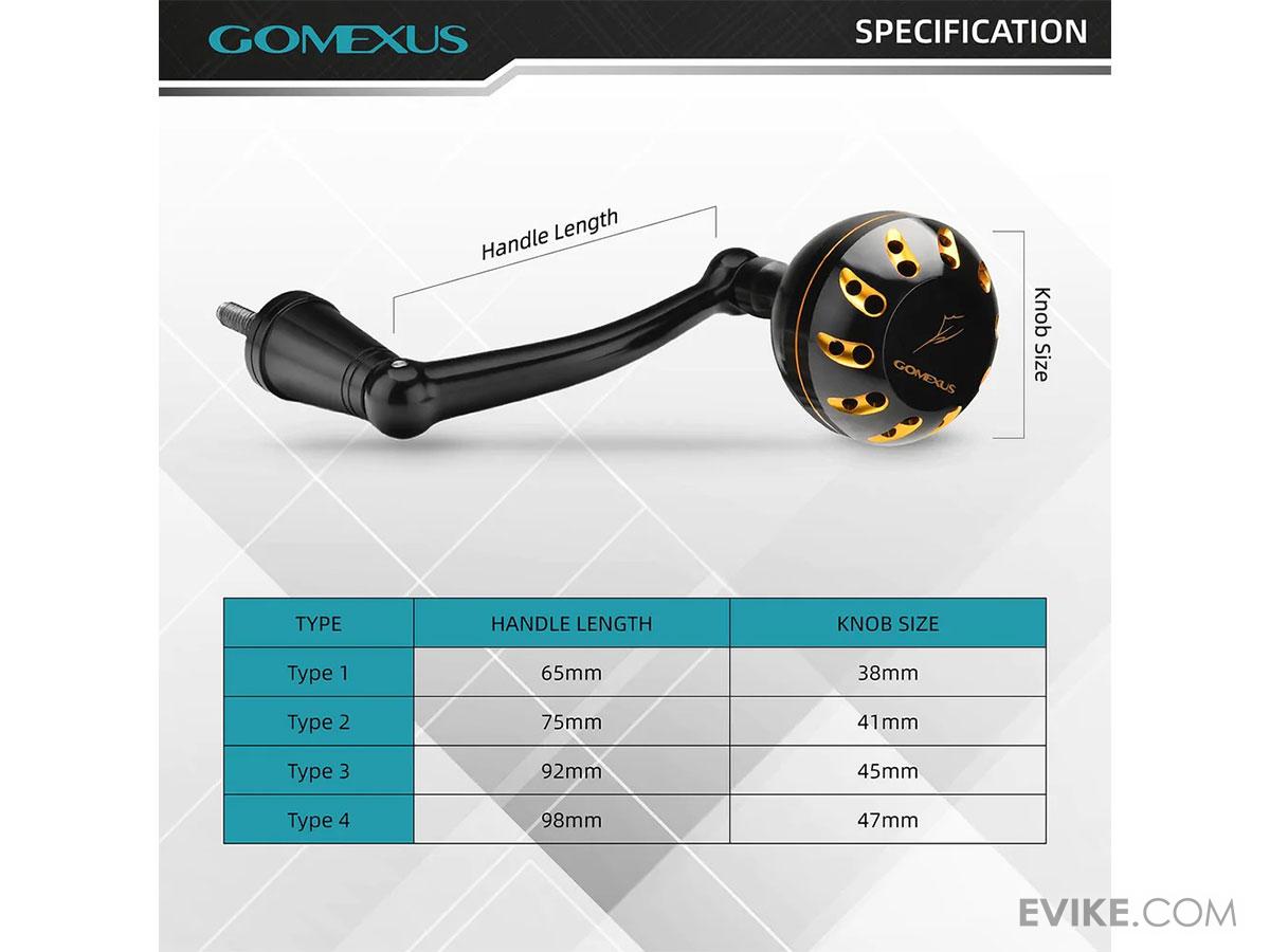 Gomexus Reel Handle w/ Round Power Knob for Penn Spinfisher VI (Color ...