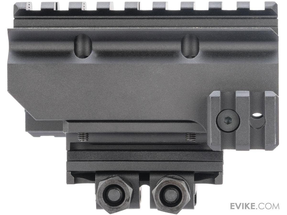 G&P 30mm Height Adjustable Sniper Scope Mount w/ Railed Hood for Rifle ...