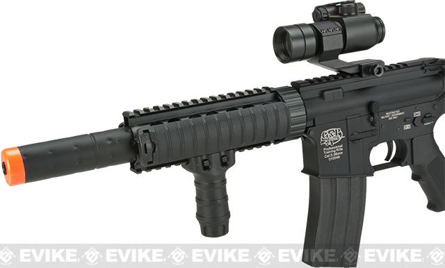 Evike Custom Class I G&P M4 CQB-R Airsoft AEG Rifle w/ Crane Stock - Black (Package: Gun Only ...