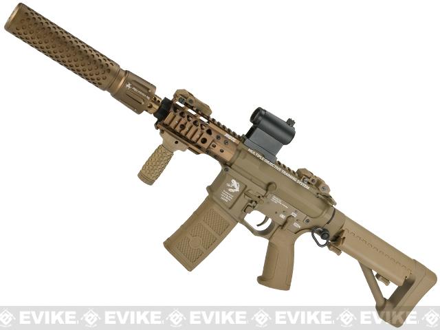 G&P FRS CQB M4 SBR Airsoft Electric Recoil AEG Rifle with QD Barrel Extension (Package: Dark ...