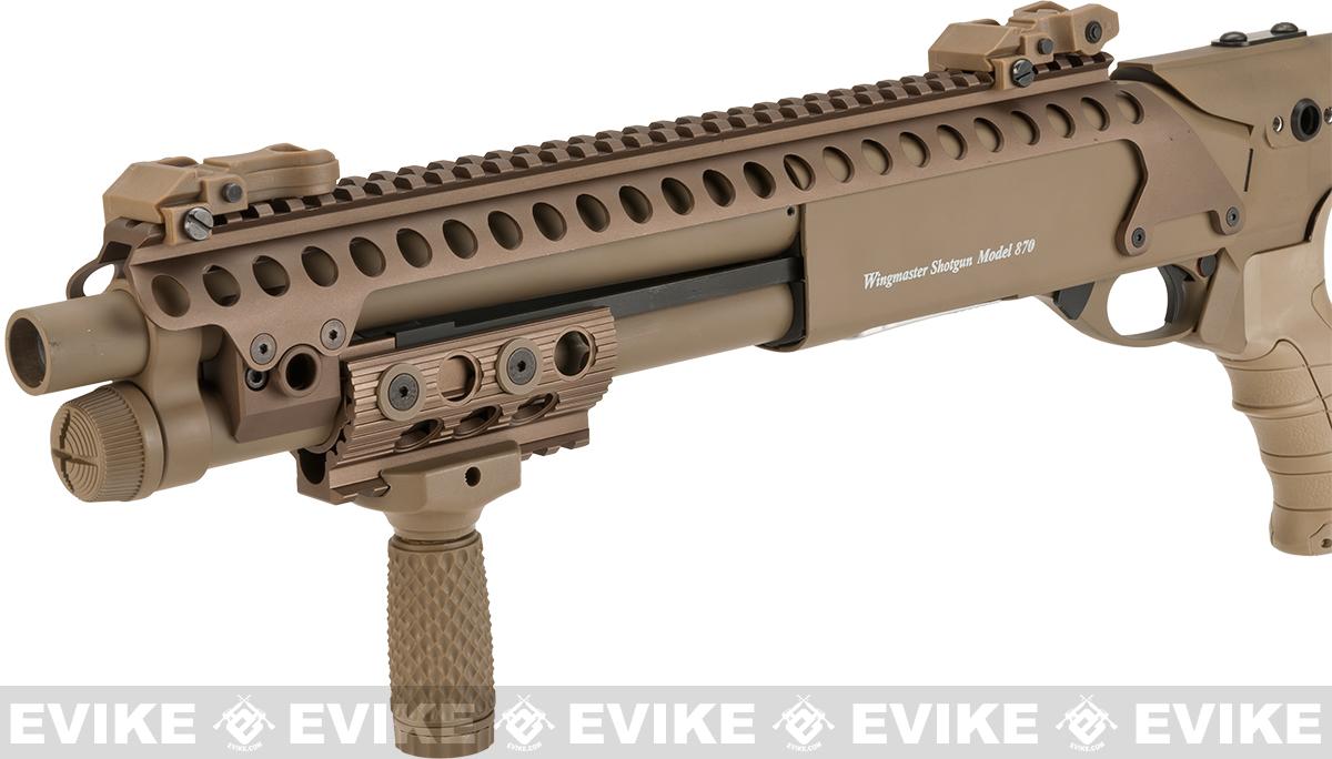 G&P M870 P.T.E. High Power Airsoft Tactical RIS Entry Shotgun (Color ...