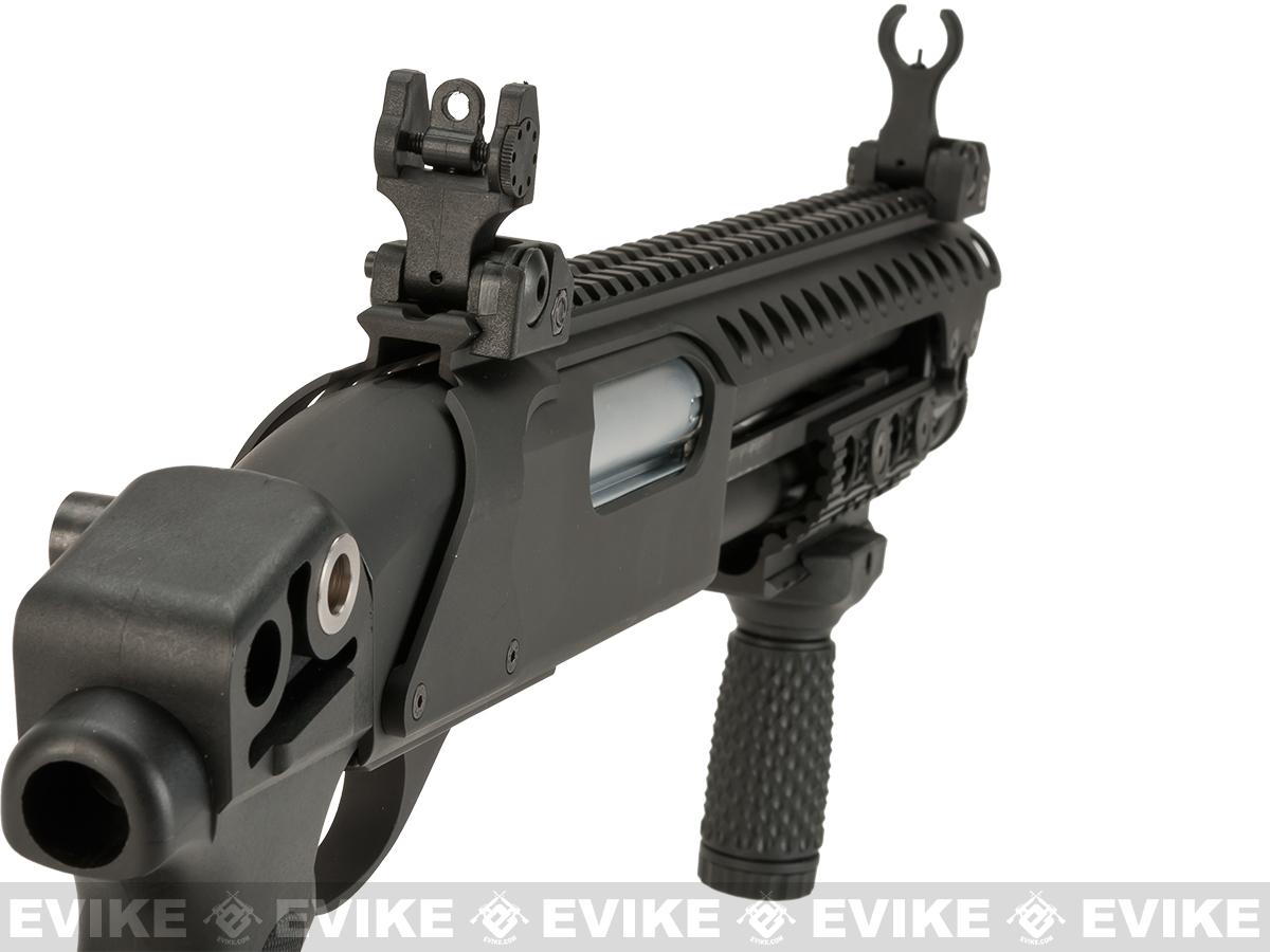 G&P M870 P.T.E. High Power Airsoft Tactical Pistol Grip Shotgun - Black ...