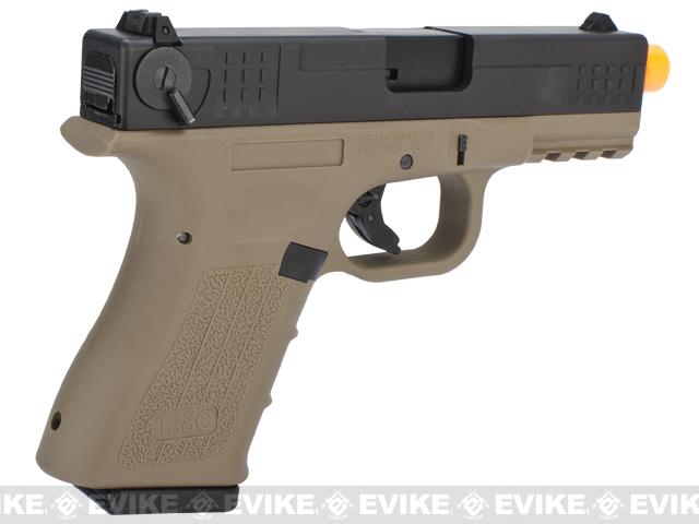 ISSC Licensed M-22 Full Metal Airsoft GBB Gas Blowback Pistol by WE ...