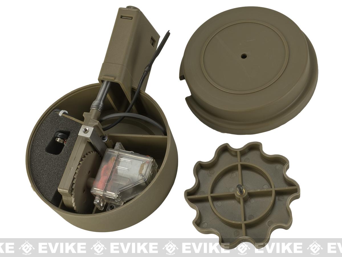 G&P "Attack Type" Electric Winding 1500 Round M4 Drum Magazine (Color ...
