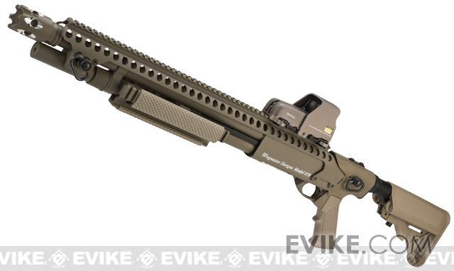 G&P M870 P.T.E. High Power Airsoft Shotgun - Breacher Railed w/ Medium ...