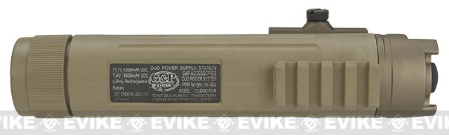 G&P AEG Powerbank with Integrated Flashlight (Color: Sand / 11.1v 1200 ...