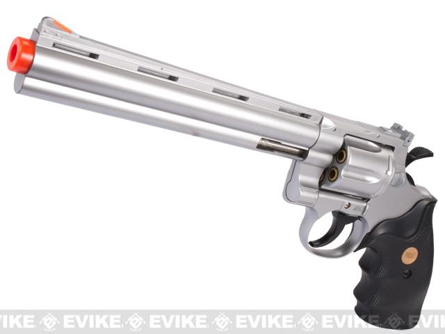 UHC Cobra Heavy Weight Gas Powered Revolver (Length: 8" / Silver with ...