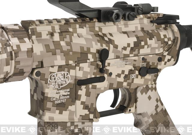 G&P M4 AOR-1 Desert Storm Special Edition CQB-R Airsoft AEG Rifle ...