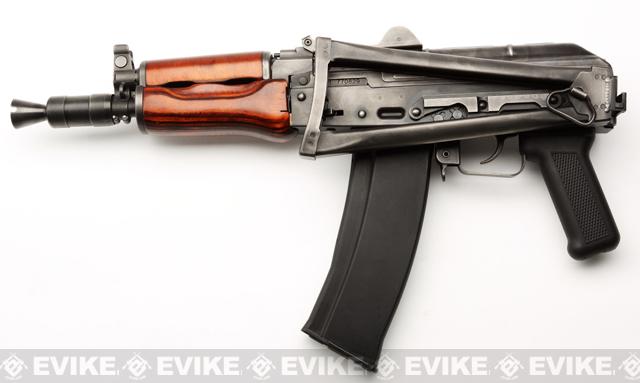 GHK Full Metal AKS-74U Airsoft GBB Rifle w/ Real Wood Handguard (LCT Frame), Airsoft Guns, Gas ...