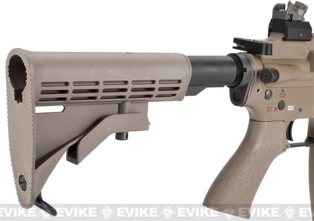 WE-Tech Open Bolt M4-SOL Carbine Airsoft GBB Rifle (Color: Dark Earth ...