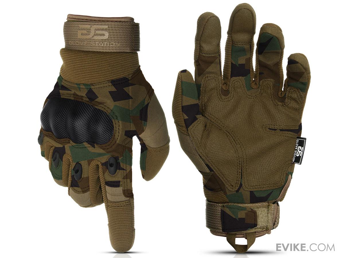 Glove Station "The Combat" Hard Knuckle Full Finger Tactical Gloves ...
