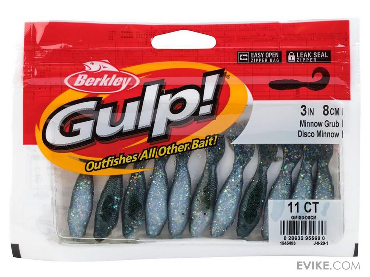 Berkley Gulp!® Minnow Grub Fishing Lure (Color: Disco Minnow / 3 ...