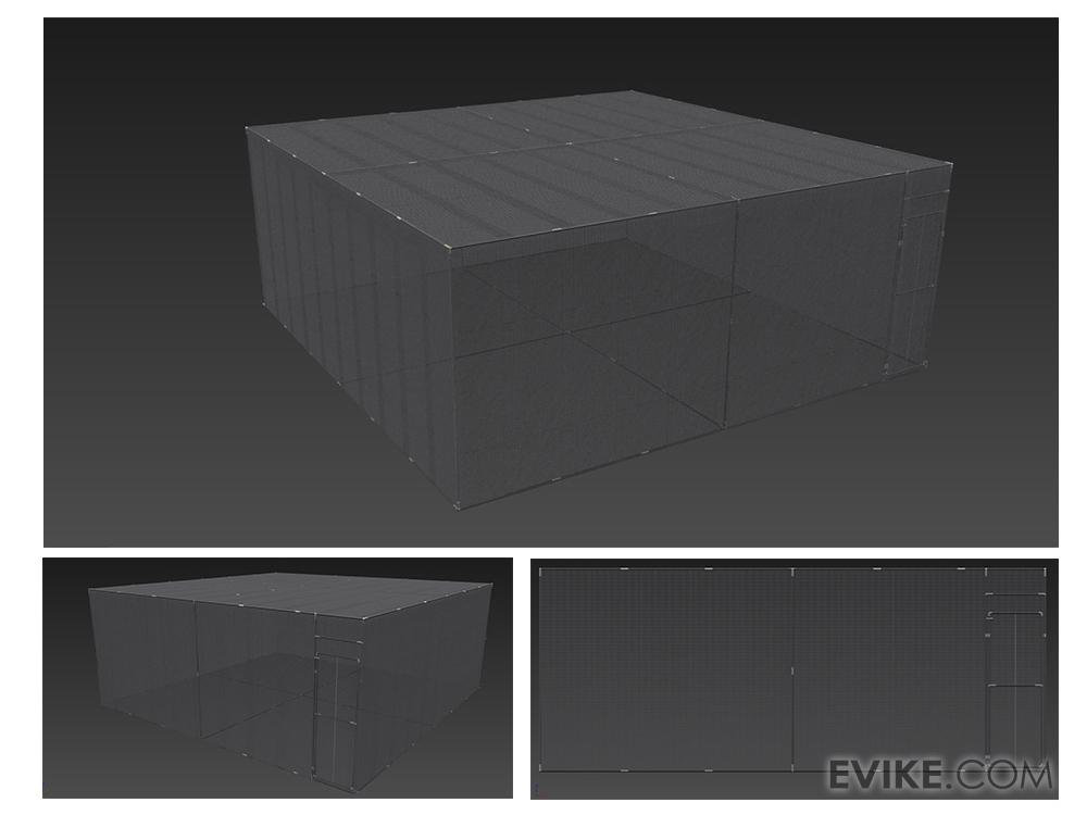 GUNPOWER Shooting Booth Assembly Kit (Size: 6 x 6 Meters), Law ...