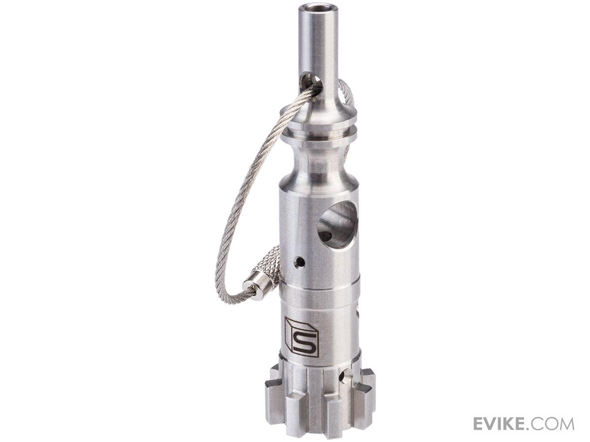 Guns Modify Steel AR Bolt Keychain (Model: S Style / Silver), Tactical ...